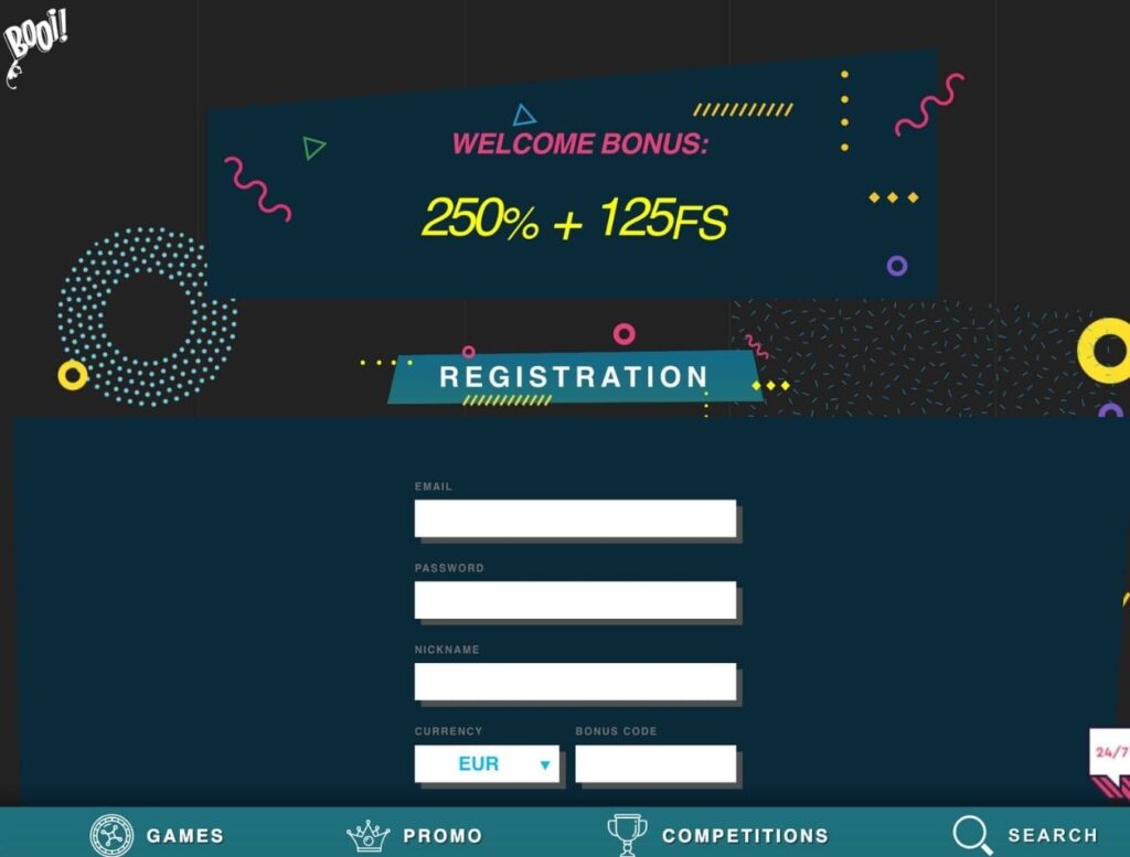 Booi Casino India's Best - 250% + 125FS Welcome Bonus